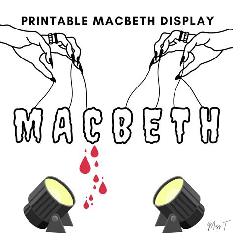 Printable Macbeth Classroom Display Pdf Shakespeare Study Essential