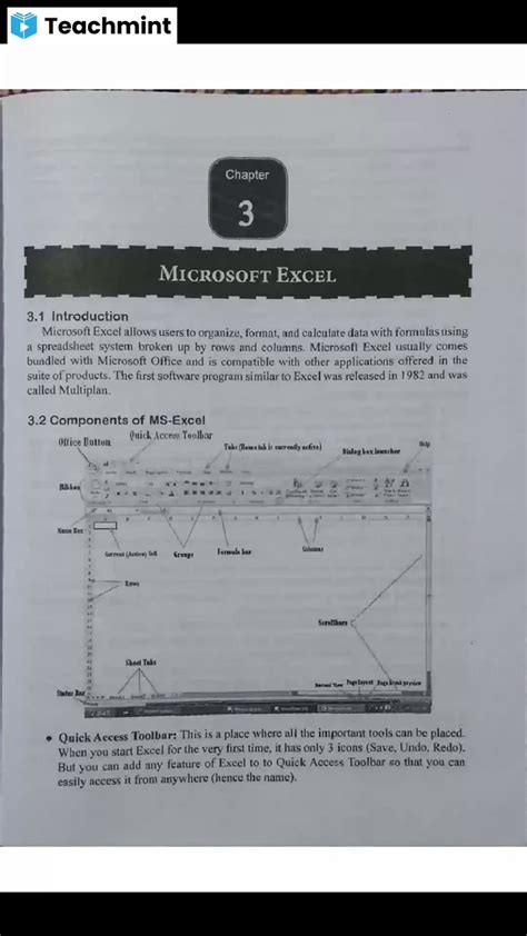 Chapter3msexcel 2021 06 26 Computer Application Class Recording Teachmint
