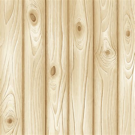 Premium Vector Light Wood Texture With Knots Plank Background Vector