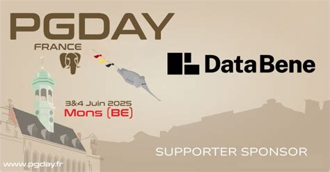 We Are Happy To Be Supporting This Postgresql Community Conference Data Bene