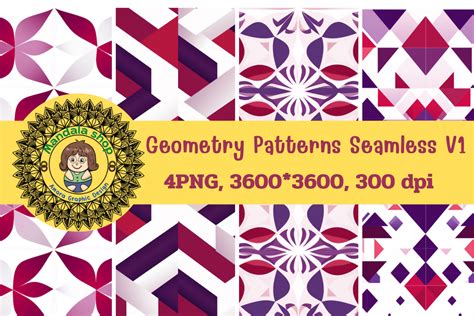 Geometry Patterns Seamles V1 Graphic By Mandala Shop · Creative Fabrica