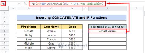 How To Concatenate Values For IF Condition In Google Sheets