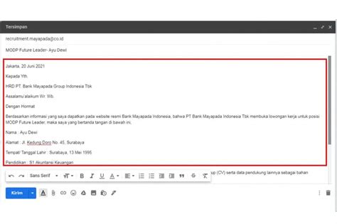 10 Cara Melamar Kerja Lewat Email Yang Benar Contohnya