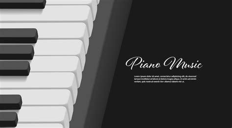 Premium Vector Music Poster With 3d Keyboard Of Piano Black And White