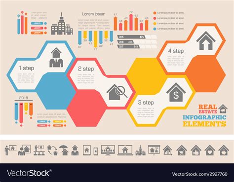 Real Estate Infographics Royalty Free Vector Image