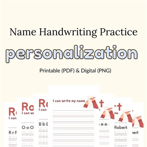 Personalize Name Tracing Template Editable Name Tracing Etsy