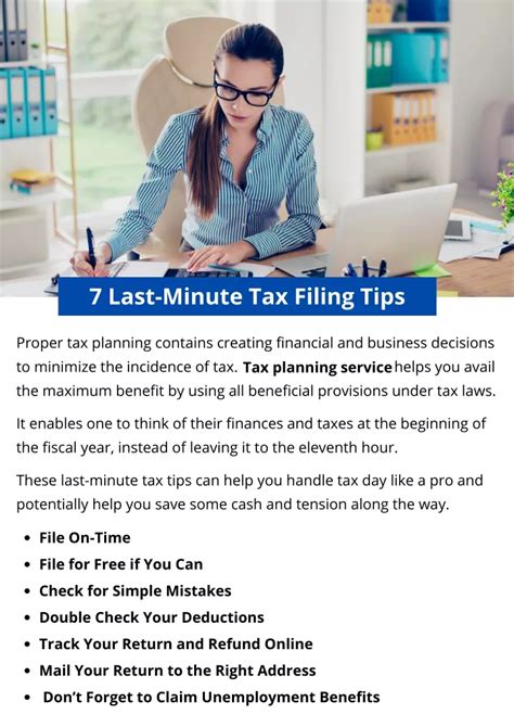 Ppt 7 Last Minute Tax Filing Tips Powerpoint Presentation Free