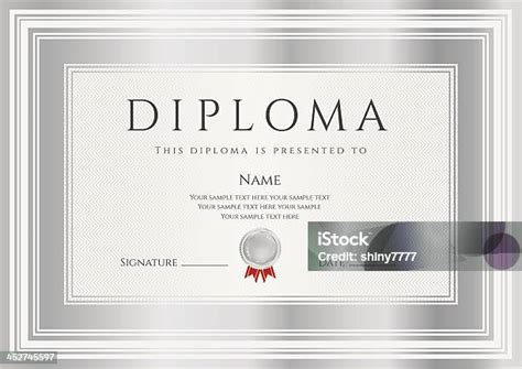 학위증서 적립권을 형판 어워드 배경기술 디자인식 실버 프레임 은색에 대한 스톡 벡터 아트 및 기타 이미지 은색 증명서 형판 Istock