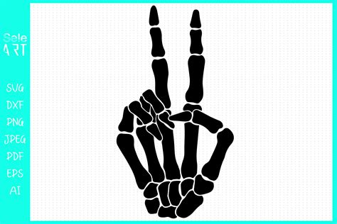 Skeleton Peace Hand Svg Skeleton Hand Svg Hand Sign S Vrogue Co
