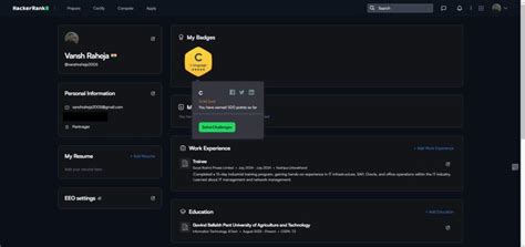 Vansh Raheja On Linkedin Cprogramming Hackerrank Problemsolving Continuouslearning