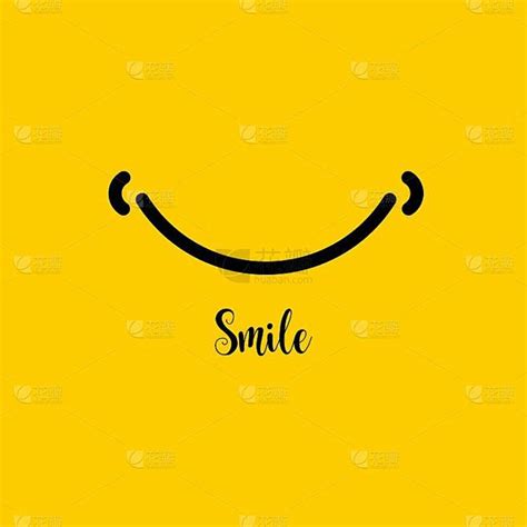 微笑矢量模板设计插图
