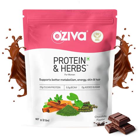Oziva Protein And Herbs For Women Protein Powder With Ayurvedic Herbs
