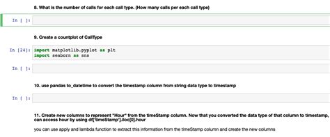 Solved 8 What Is The Number Of Calls For Each Call Type Chegg Com