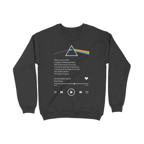 Pink Floyd Sweatshirt Comfortably Numb Spotify Wittee