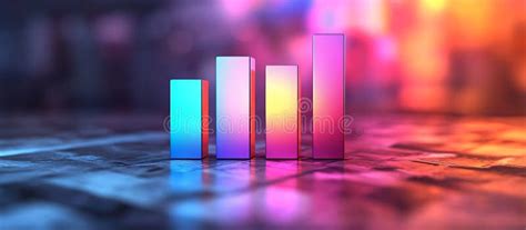 Cute Bar Chart With A Gradient Backdrop Stock Illustration Illustration Of Software Growth
