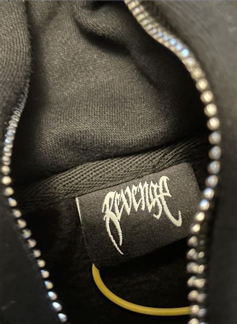 Revenge Revenge Embroidered Zip Up Hoodie Grailed