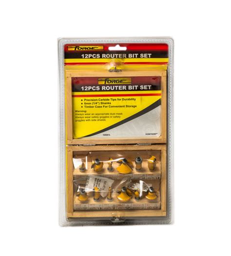 Router Bit Set 12pcs With Storage Case Genking Power Services