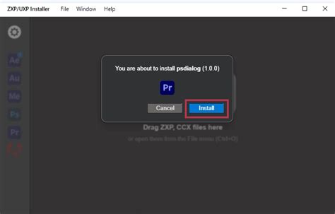 Adobeユーザーのためのzxpファイルのインストール方法 独習プレミアプロ