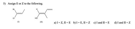solved 5 assign e or z to the following i ii a