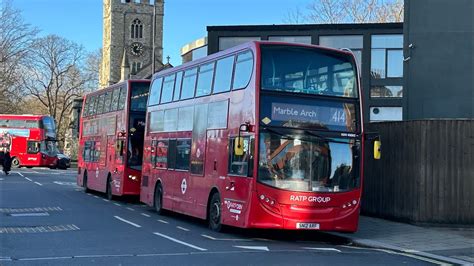 Full Route Visual Ratp Group Bus Route 414 Putney Bridge Marble Arch Adh45062 Sn12 Arf Youtube