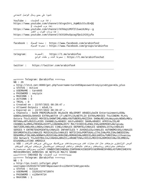 100x Xtream Codes And Iptv M3u Servers Pdf