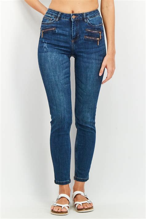 Buy Mohito Women Skinny Fit Mid Rise Denim Jeans Blue Online Brands