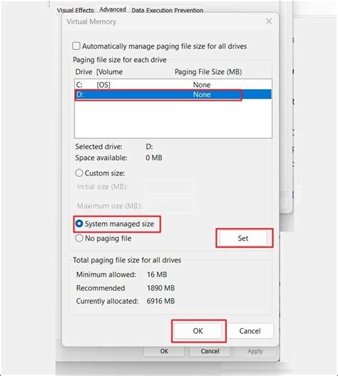 How To Move Pagefile To Another Drive Free Up Disk Space