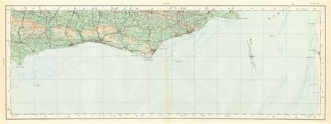 Brighton And Hove Vintage Towncity Plan Sussex Ward Lock 1922 Old