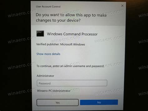 fix the yes button is missing in user account control on windows 11