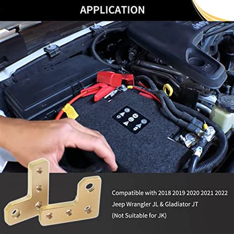 Bzsunway Extreme Duty Battery Terminals For 2018 2022 Jeep Wrangler Jl
