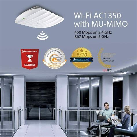 Tp Link Eap225 Omada Ac1350 867 450 Dual Band Wireless Ceiling