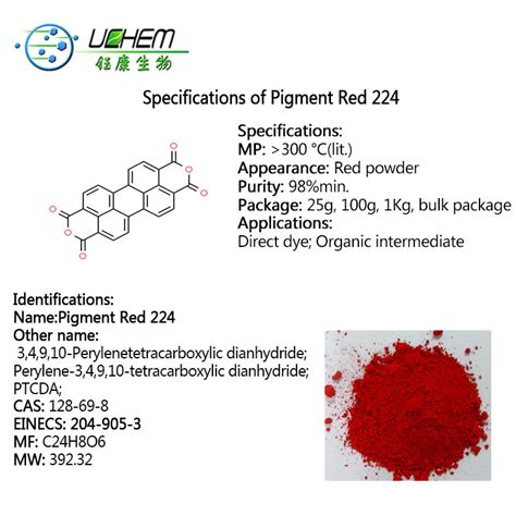 Wholesale Ptcda Pigment Red 224 Powder Cas 128 69 8high Performance