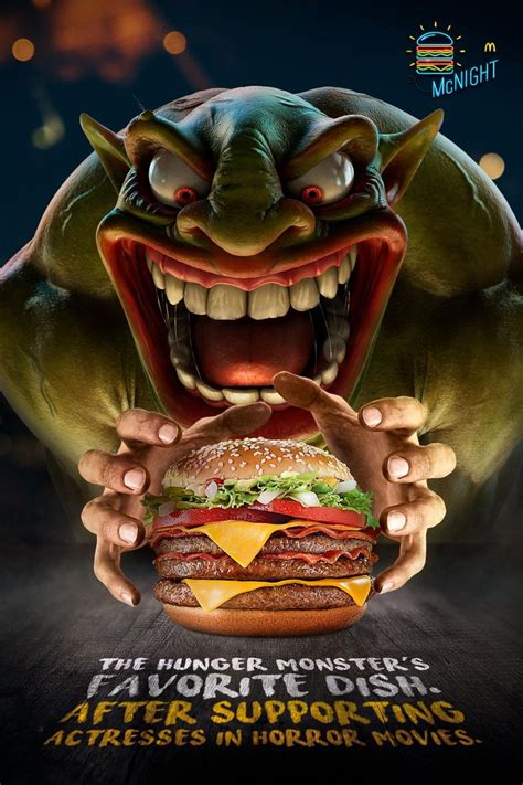 Mcdonalds Print Advert By Ddb Hunger Monster Ads Of The World