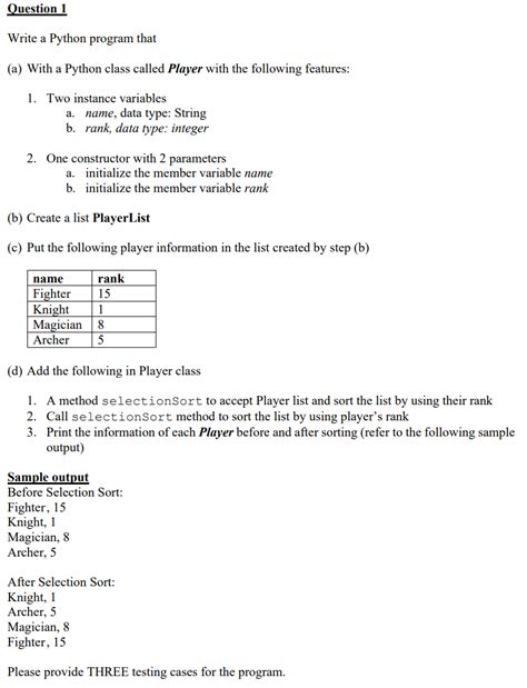 Solved Question 1 Write A Python Program That A With A Chegg