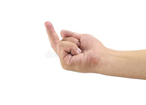 La Mano Del Hombre Muestra Los Símbolos Significados El Dedo Medio O