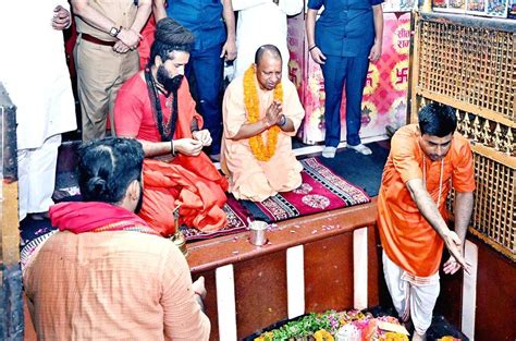 Uttar Pradesh Chief Minister Yogi Adityanath Offers Prayers At The Bade