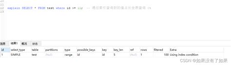 索引失效问题大于等于会让索引失效吗 Csdn博客