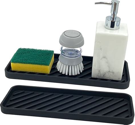 Flexible Multipurpose Silicone Kitchen Sink Tray Sponge Soap Holder
