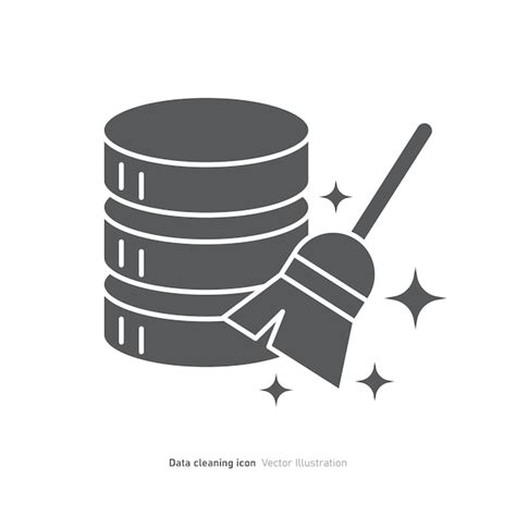Premium Vector Data Cleaning Icon Design Vector Illustration