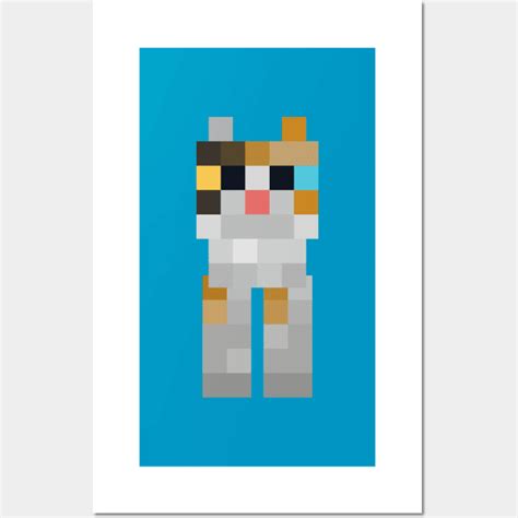 Minecraft Calico Cat Minecraft Cat Posters And Art Prints Teepublic