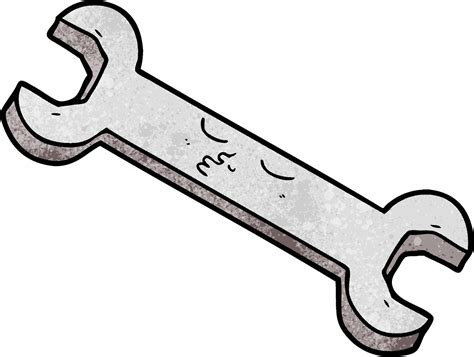 Retro Grunge Texture Cartoon Wrench 13854283 Vector Art At Vecteezy