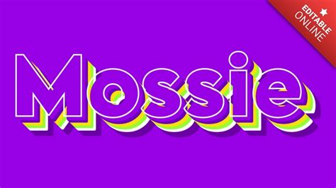 Mossie Text Style Effects Generator