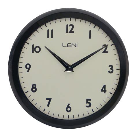 Black Schoolhouse Wall Clock At Ella Byatt Blog