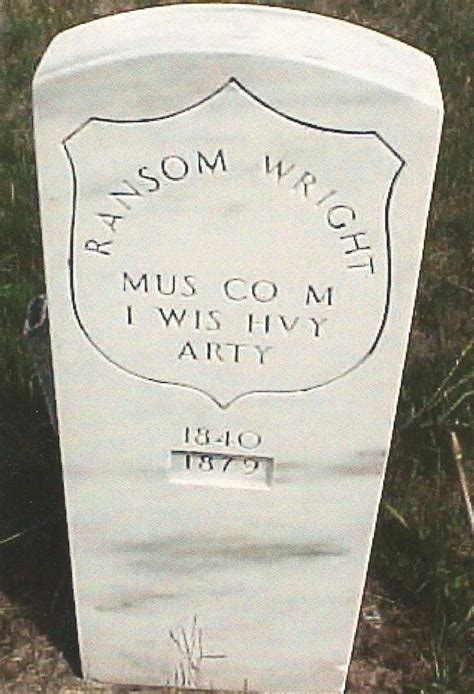 Ransom Kingsley Wright 1840 1879 Memorial Find A Grave