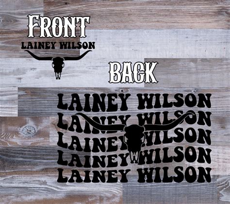 Lainey Wilson Svg Png Country Music Digital Download Cricut