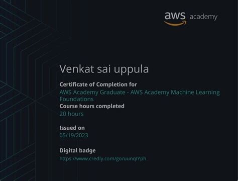 Uppula Venkat Sai On Linkedin Im Happy To Share That Ive Obtained A