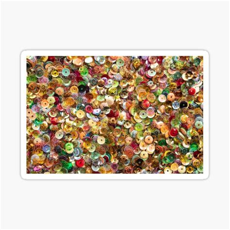 Rainbow Glitter Sequins Sticker By Newburyboutique Redbubble