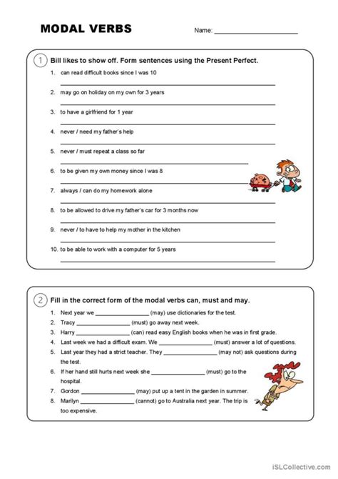 Verbs Worksheets Modal Verbs Worksheets Complex Sentences 44 Off Hot