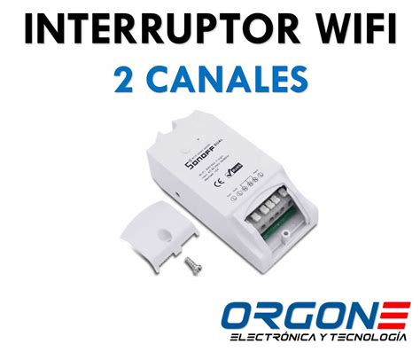 Interruptor Wifi 2 Canales Orgontec