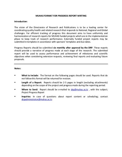 Research Project Progress Report Template Cardtemplate My Id